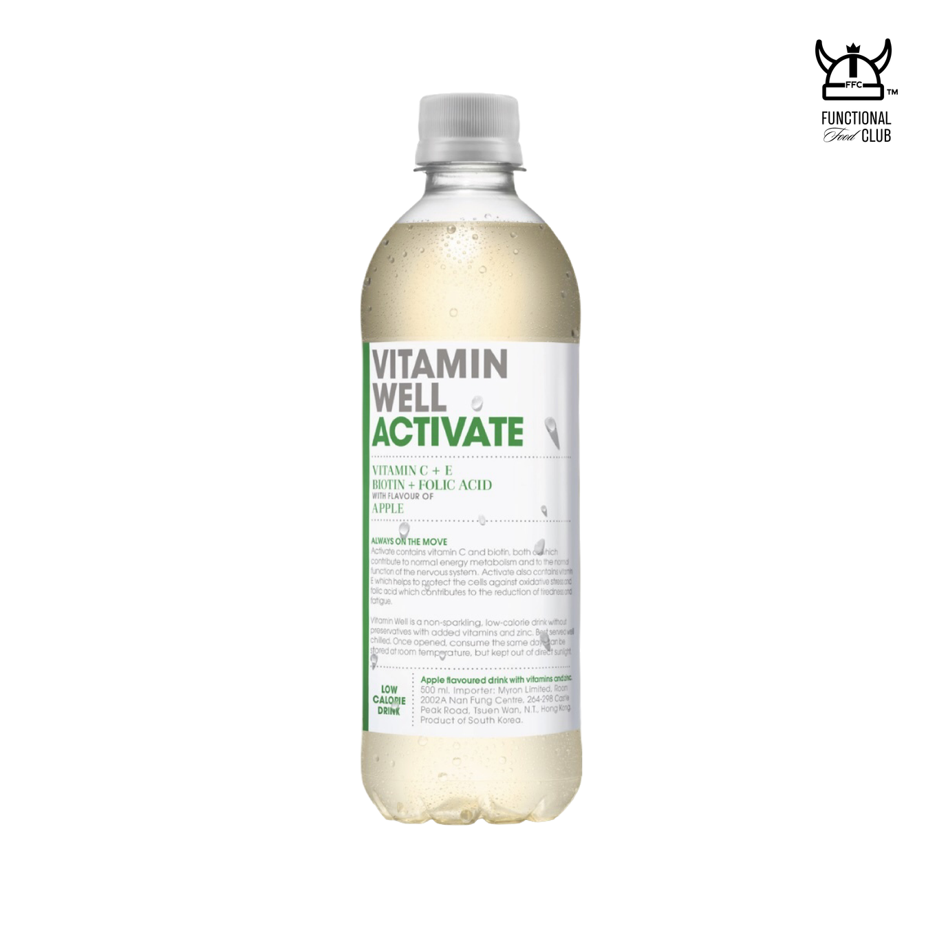 Vitamin Well Activate 500ml - 1 bottle – Functional Food Club