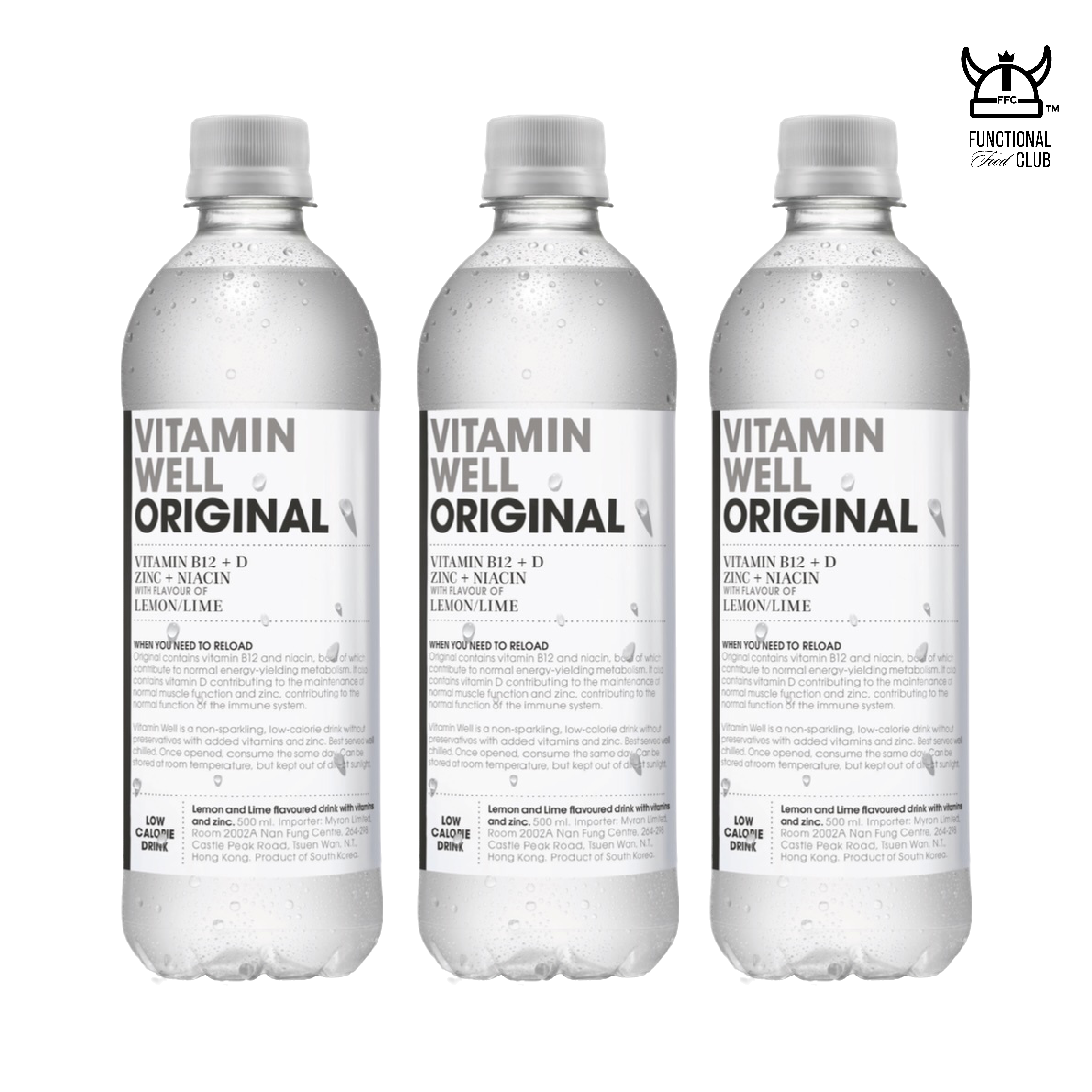 Vitamin Well Original 500ml - 3 bottles – Functional Food Club